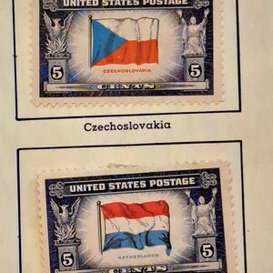 Commemorative Postage Stamp Set Of1 13 WWII Overrun Countries - Etsy