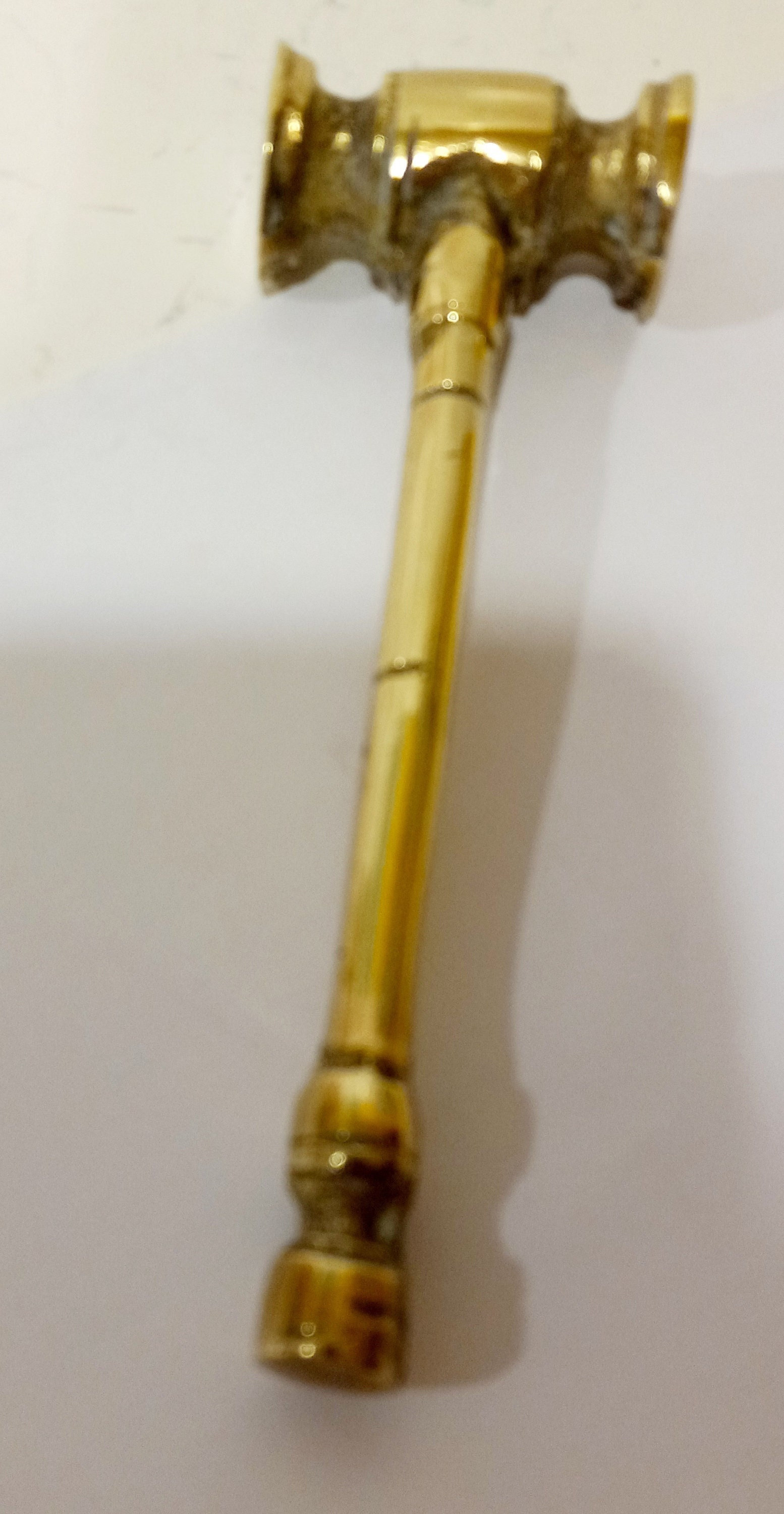 A Gift for a Judge?? Vintage Solid Brass Miniature Hammer/gavel 5.5" - Etsy