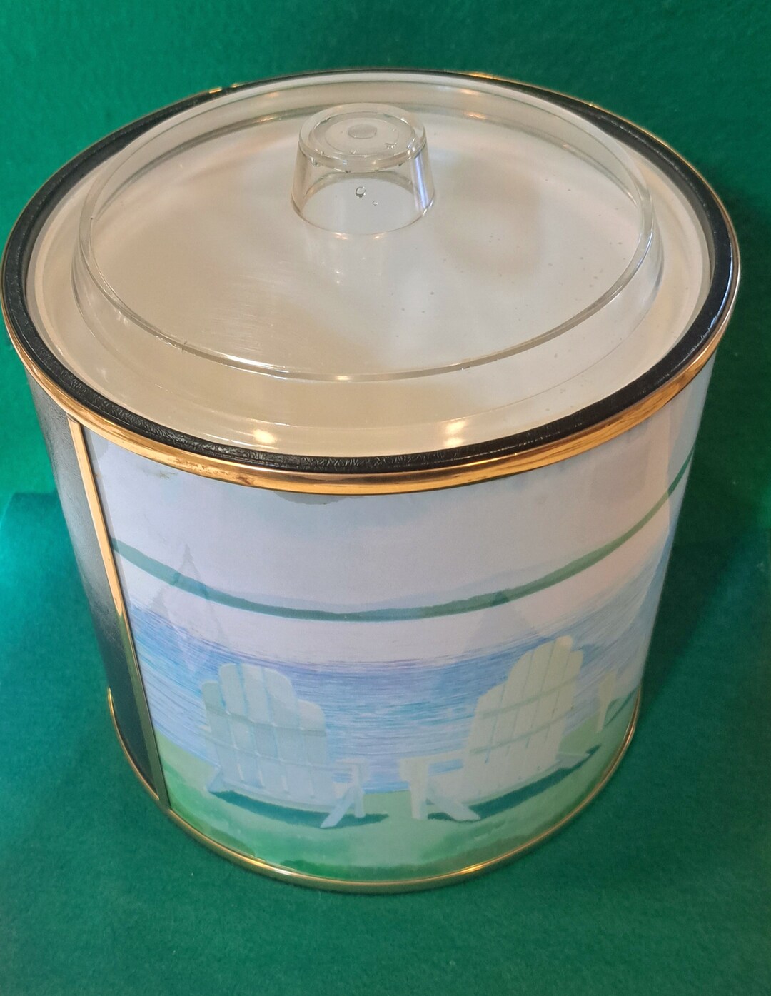 Vintage Anne Kilham Print Ice Bucket Acrylic - Etsy