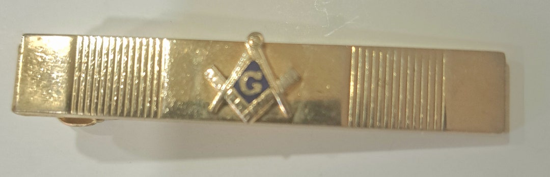 Vintage Masonic Tie Clip 2.5" - Etsy