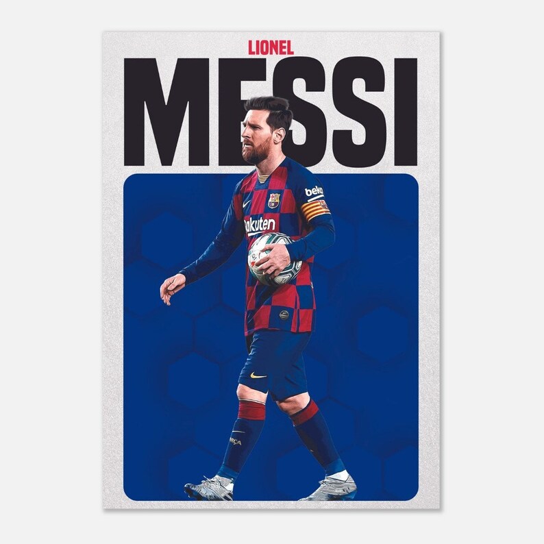Lionel Messi Classic Matte Paper Poster - Etsy