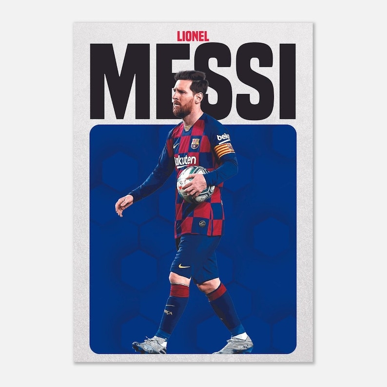 Lionel Messi Classic Matte Paper Poster - Etsy