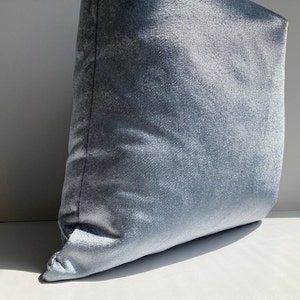 Ice Blue Iridescent Cotton Velvet Pillow Cover, Modern Accent Pillow - Etsy