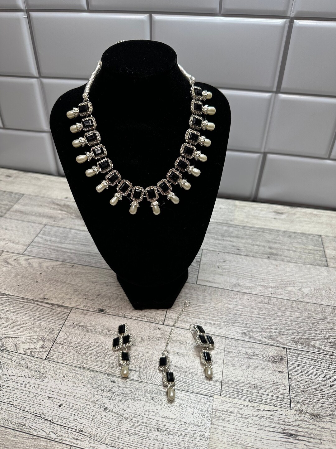 Moti Pearl Necklace Set (simple Desi Jewelry) - Etsy