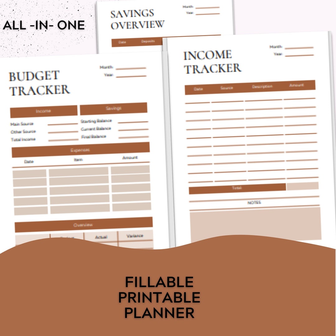Finance Planner Printable | Financial Planning |finance Planner ...