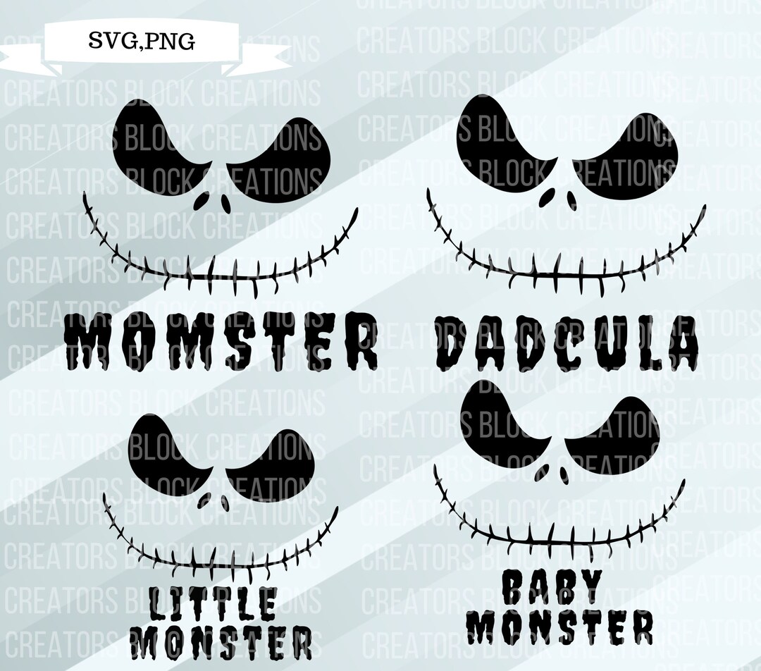 Momster Dadcula Little Monster Baby Monster Group - Etsy