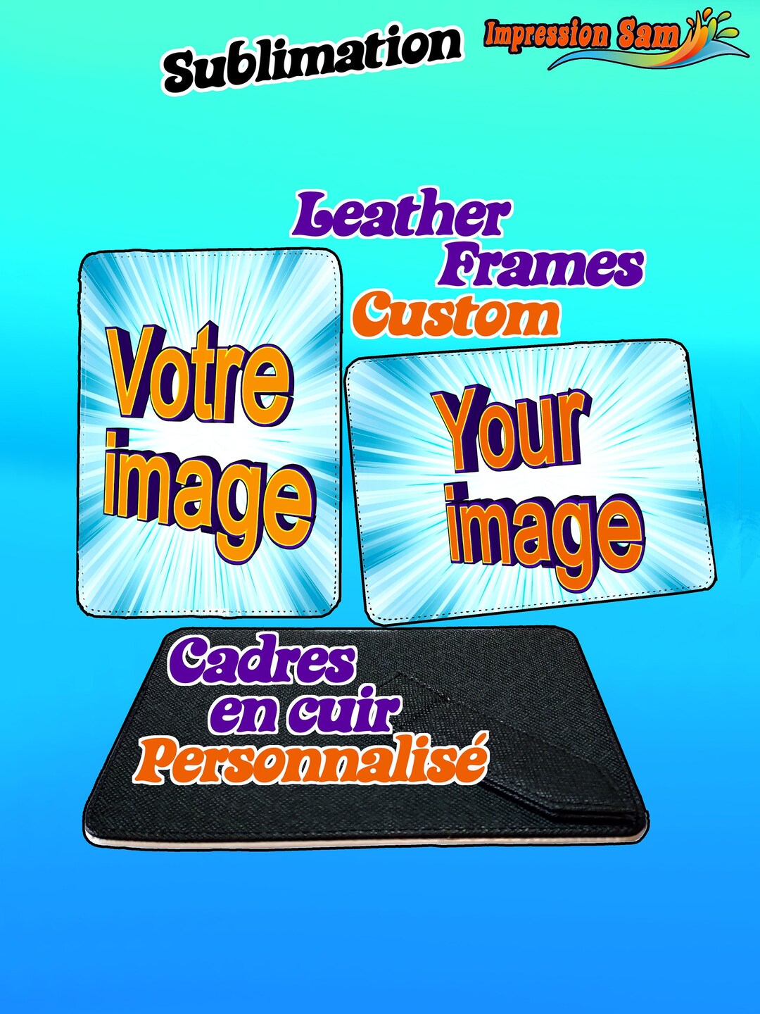 Customize Leather Photo Frames - Image Holder - Display Support Framing ...