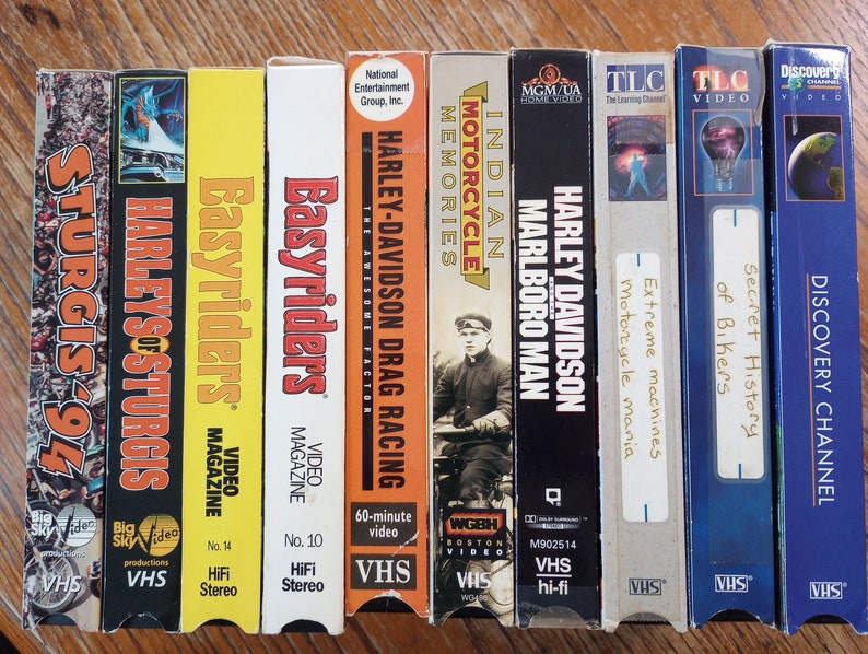 Sturgis & Harley Davidson VHS Lot 10 Tapes - Etsy