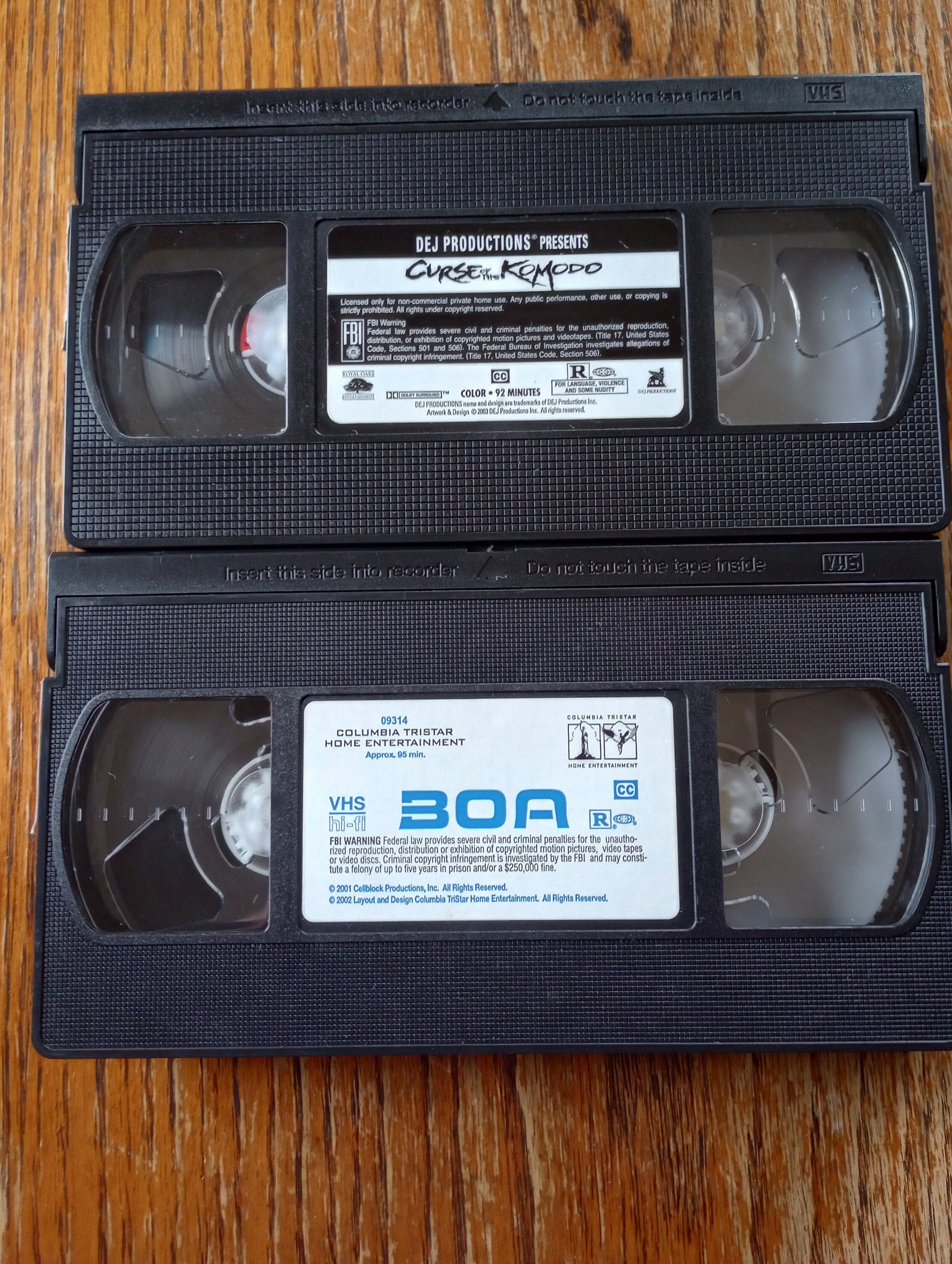 Killer Snake & Komodo VHS Lot - 8 Tapes - Etsy