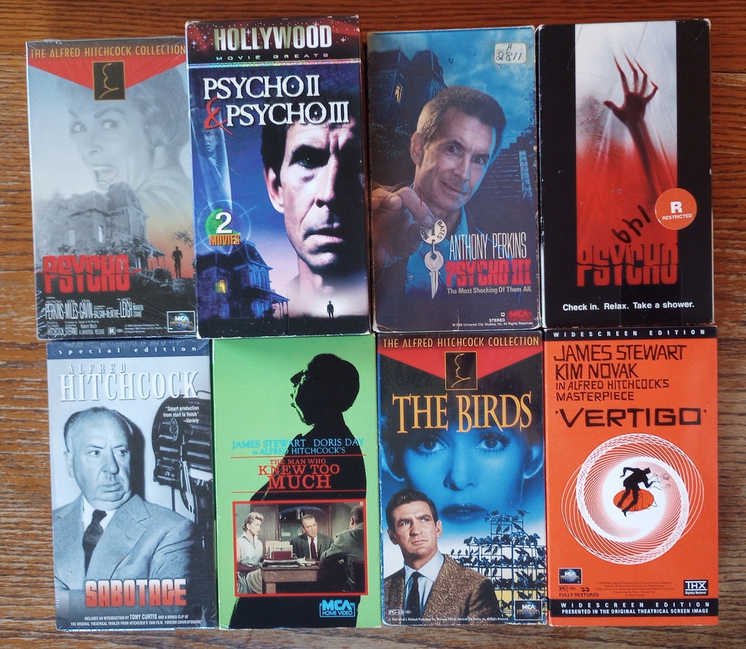 Alfred Hitchcock VHS Lot- 8 Tapes (3 SEALED!) - Etsy