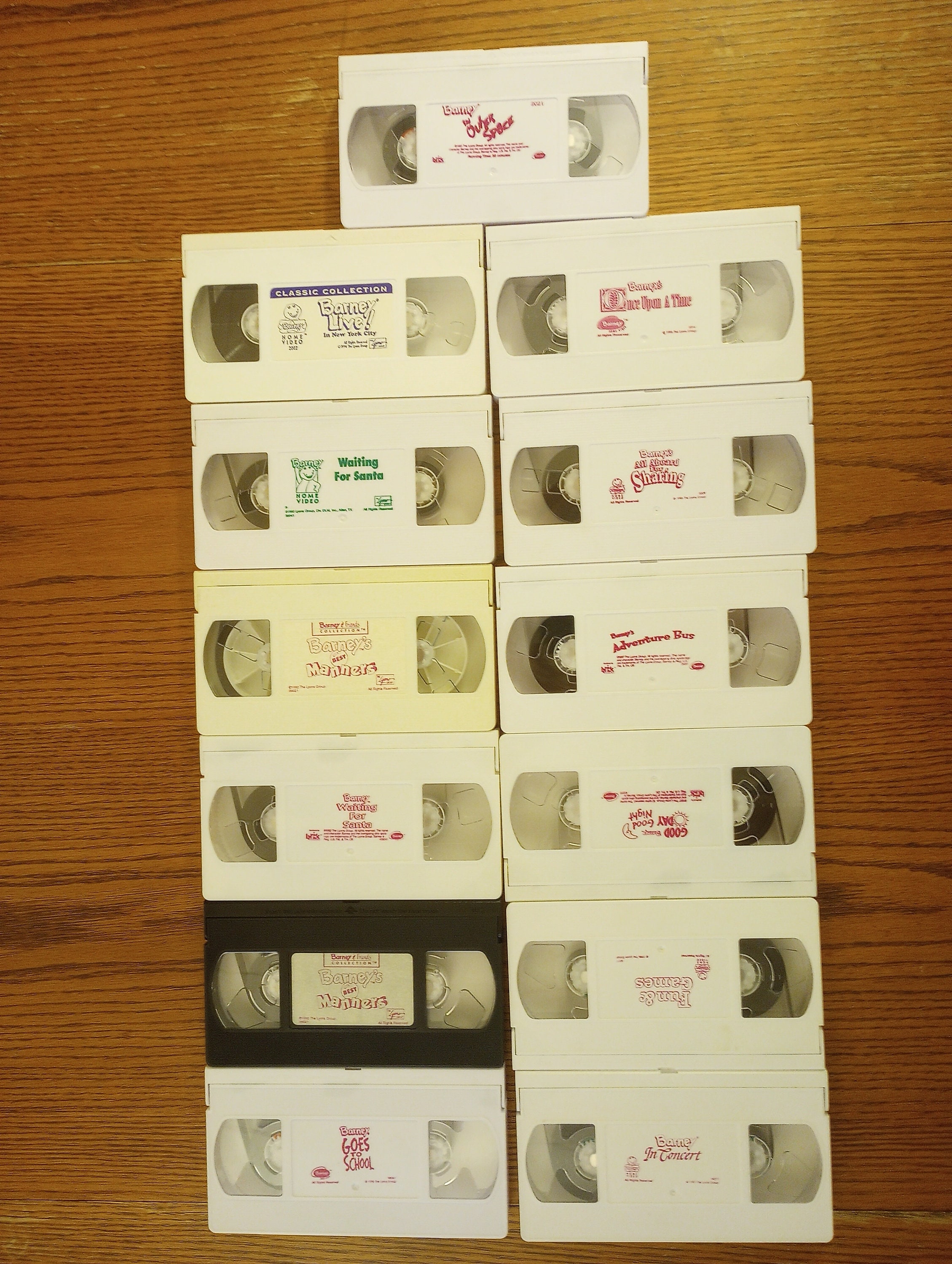 Barney VHS Lot 22 Different Tapes - Etsy