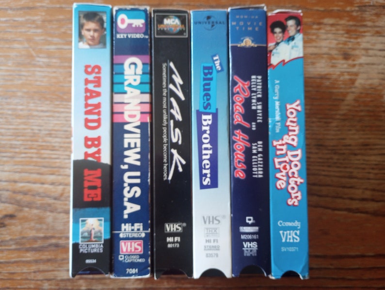 Classic 1980's VHS Lot 6 Tapes - Etsy