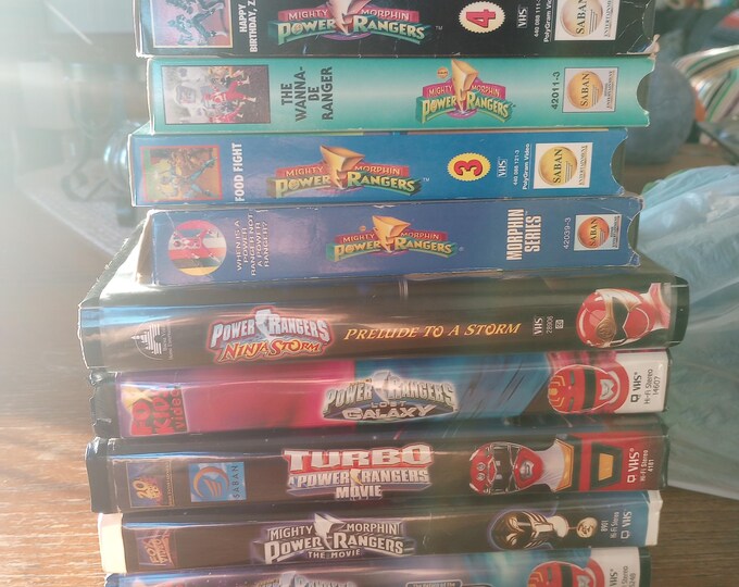 Power Rangers VHS Lot - 11 Tapes - Etsy