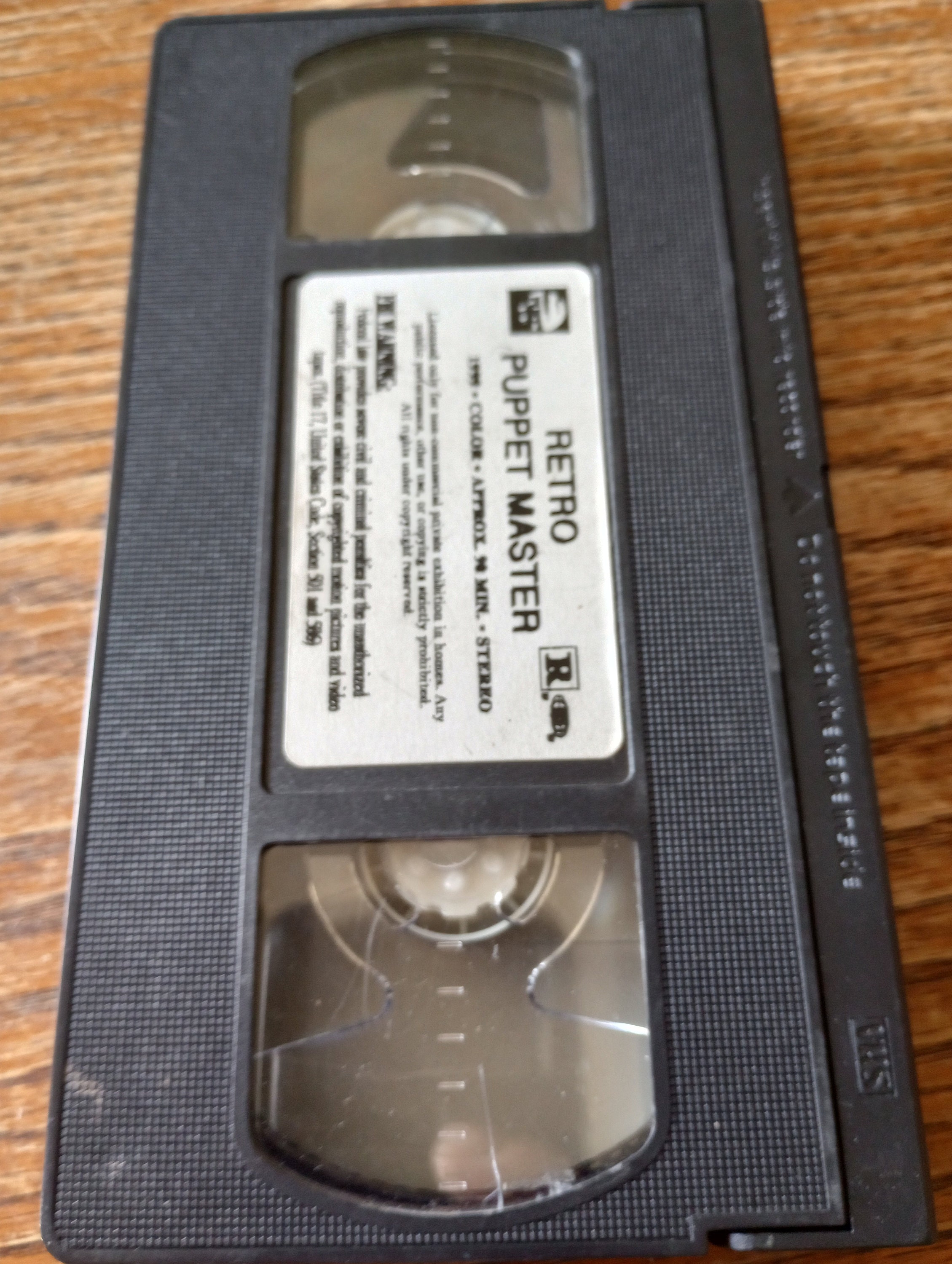 Puppet Master/ Full Moon VHS Lot 4 Tapes retro Puppet Master, Curse of ...