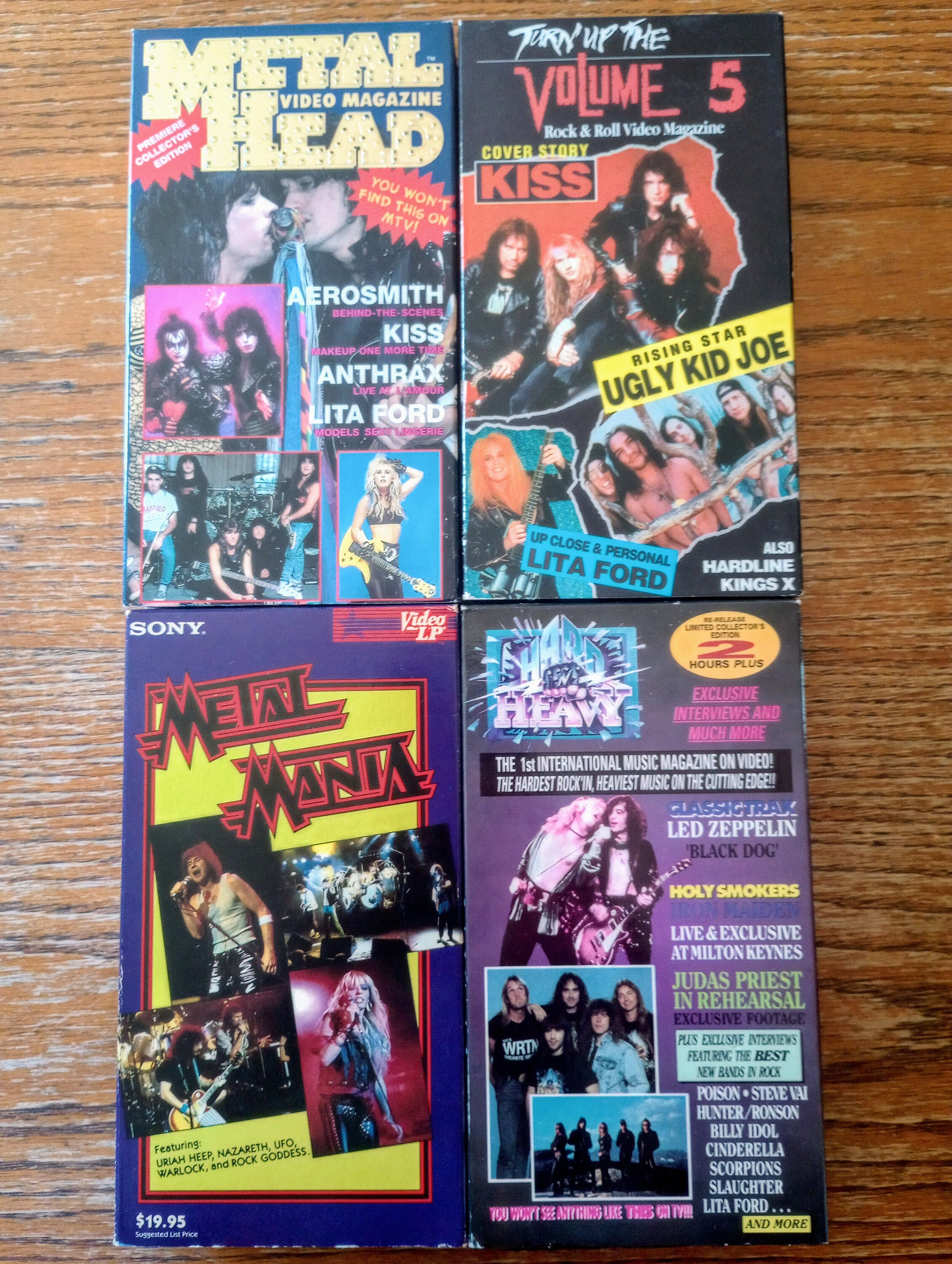 Metal Head VHS Lot 4 Tapes metal Head Magazine, Metal Mania, Hard N Heavy - Etsy