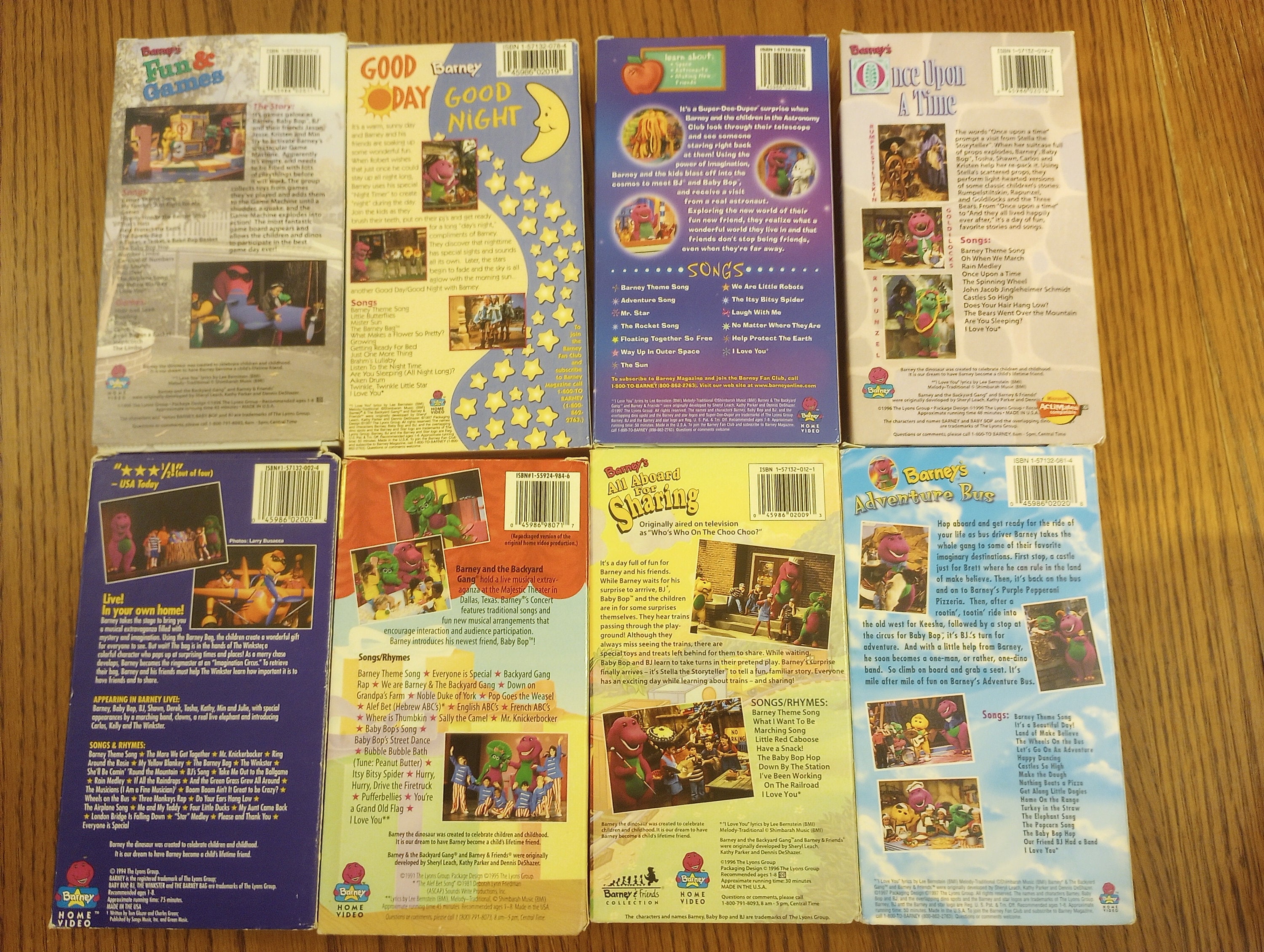 Barney VHS Lot 22 Different Tapes - Etsy Canada