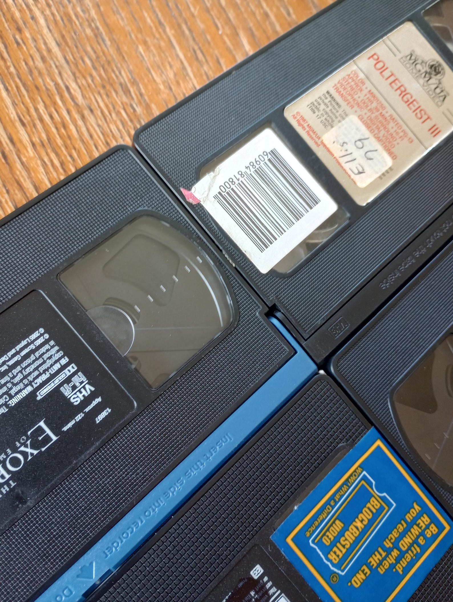 Horror VHS Lot #3 - (scream 2, Exorcism of Emily Rose, Poltergeist 3 ...