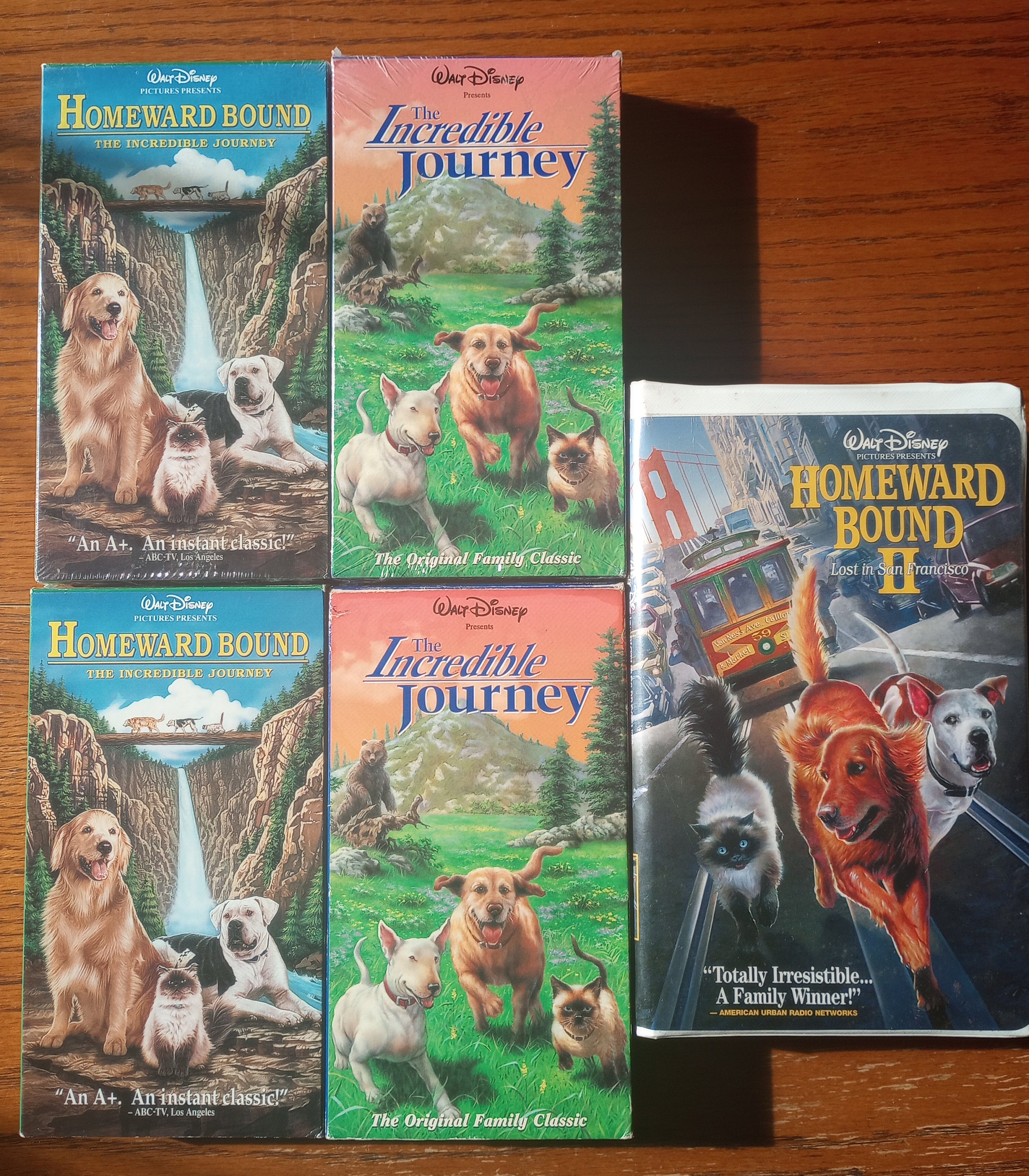 Homeward Bound VHS Lot 5 Tapes 2 Sealed - Etsy