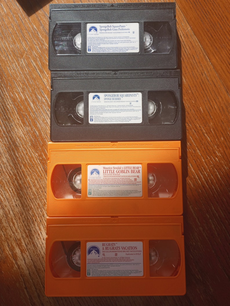 Nickelodeon VHS Lot 11 Tapes: Rugrats, Fairly Odd Parents, Spongebob ...
