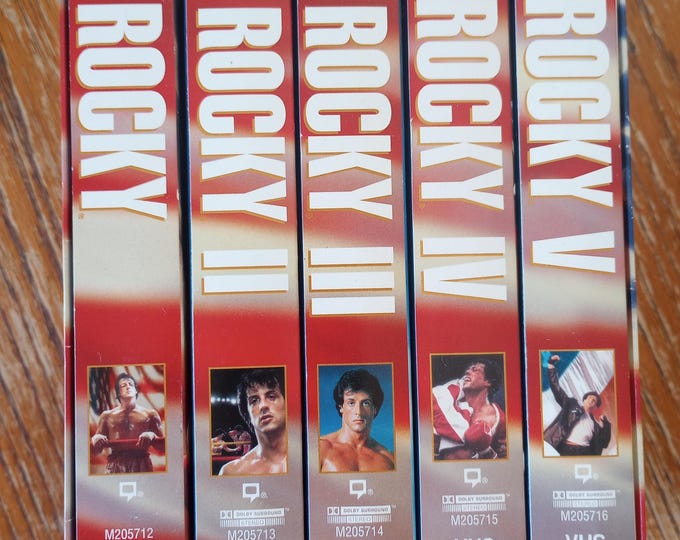 Rocky VHS Box Set - 5 Films - Etsy