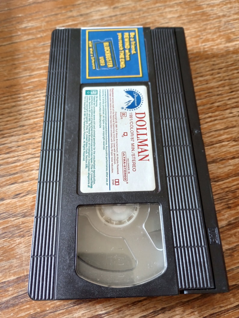 Puppet Master/ Full Moon VHS Lot 4 Tapes retro Puppet Master, Curse of ...