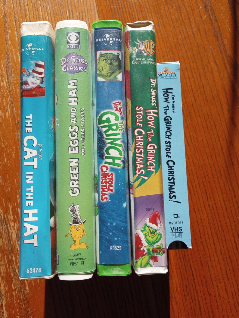Dr. Seuss VHS Lot - 5 Tapes - Etsy