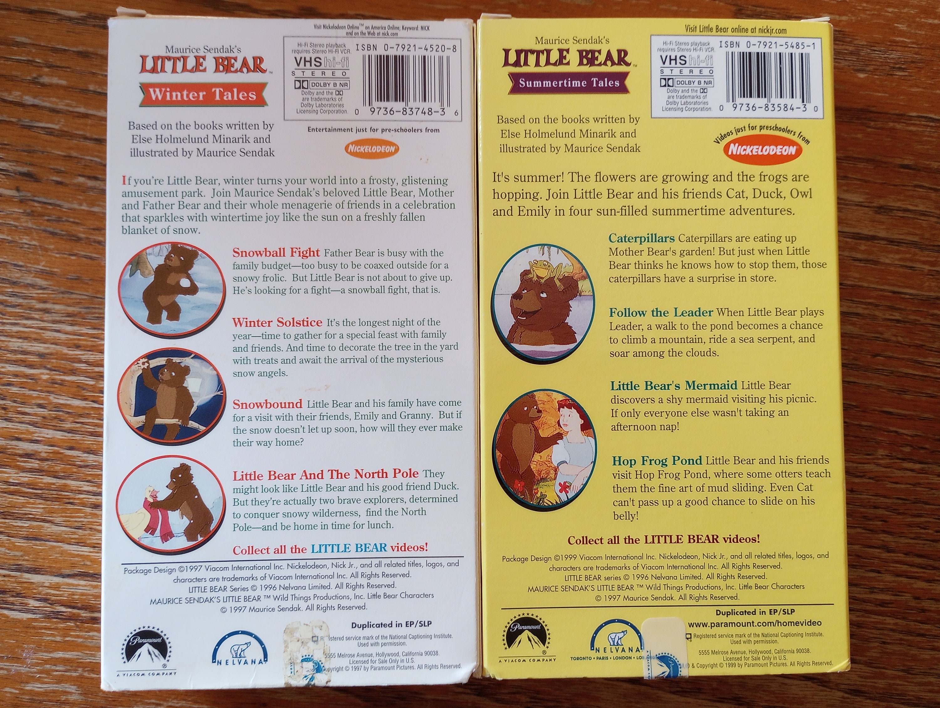 Little Bear VHS Lot 8 Tapes - Etsy