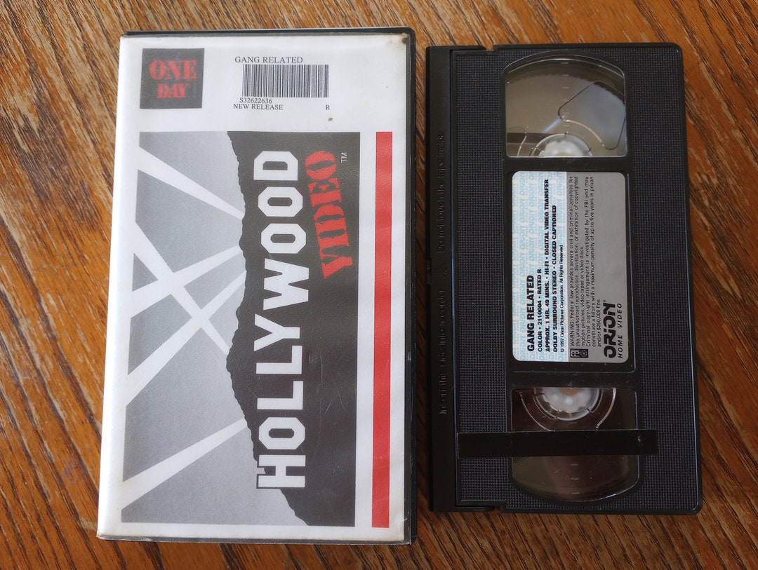 Hollywood Video Authentic VHS Rental - Gang Related (1997) - Etsy