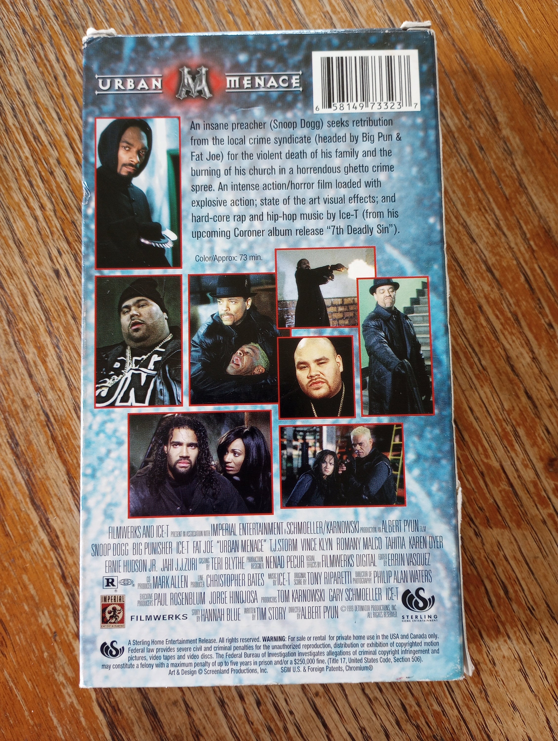 Hollywood Video Authentic VHS Rental: Urban Menace W/ Bonus Tape! - Etsy