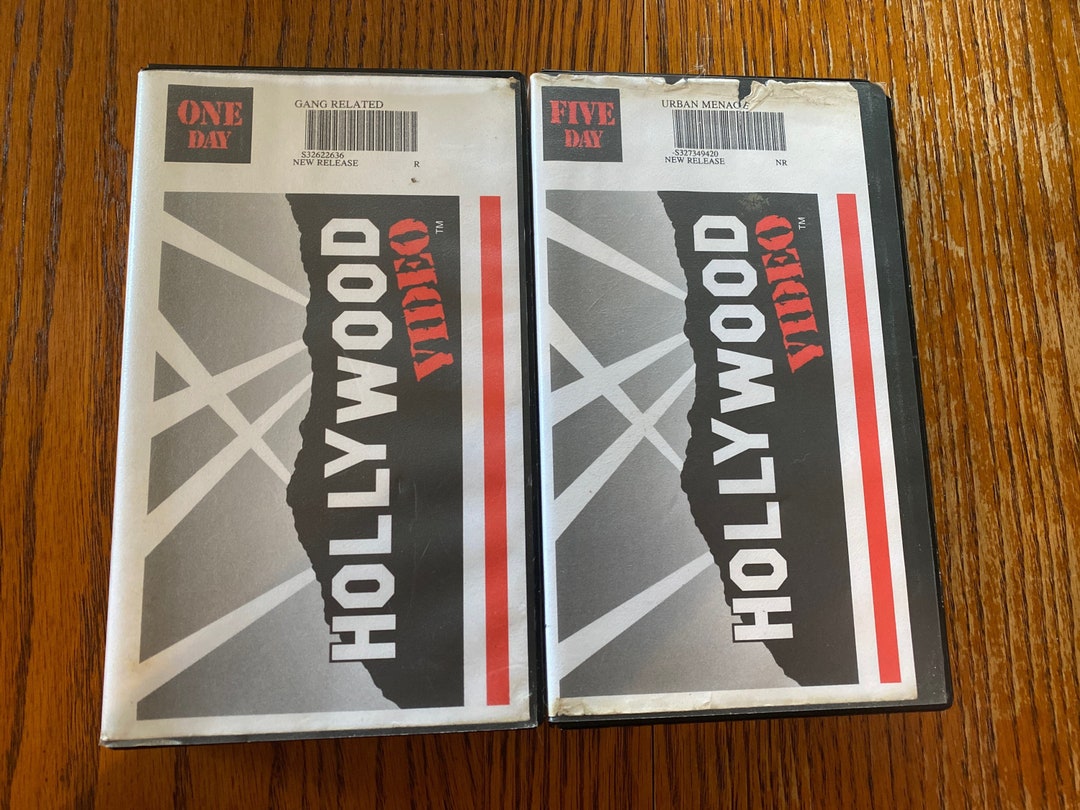 Hollywood Video Authentic VHS Rental: Gang Related & Urban Menace - Etsy
