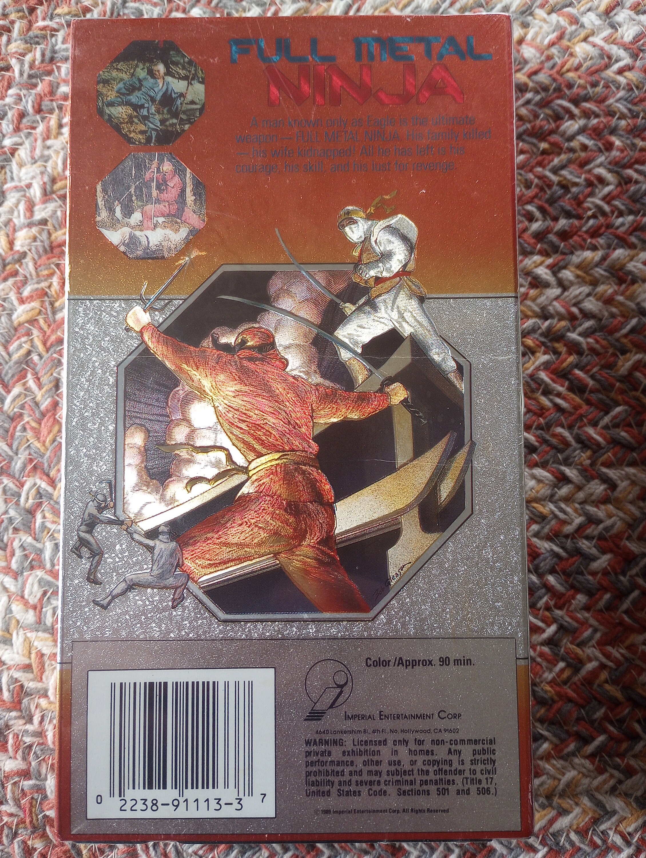 Full Metal Ninja VHS Sealed RARE - Etsy