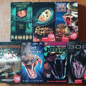 Killer Snake & Komodo VHS Lot - 8 Tapes - Etsy