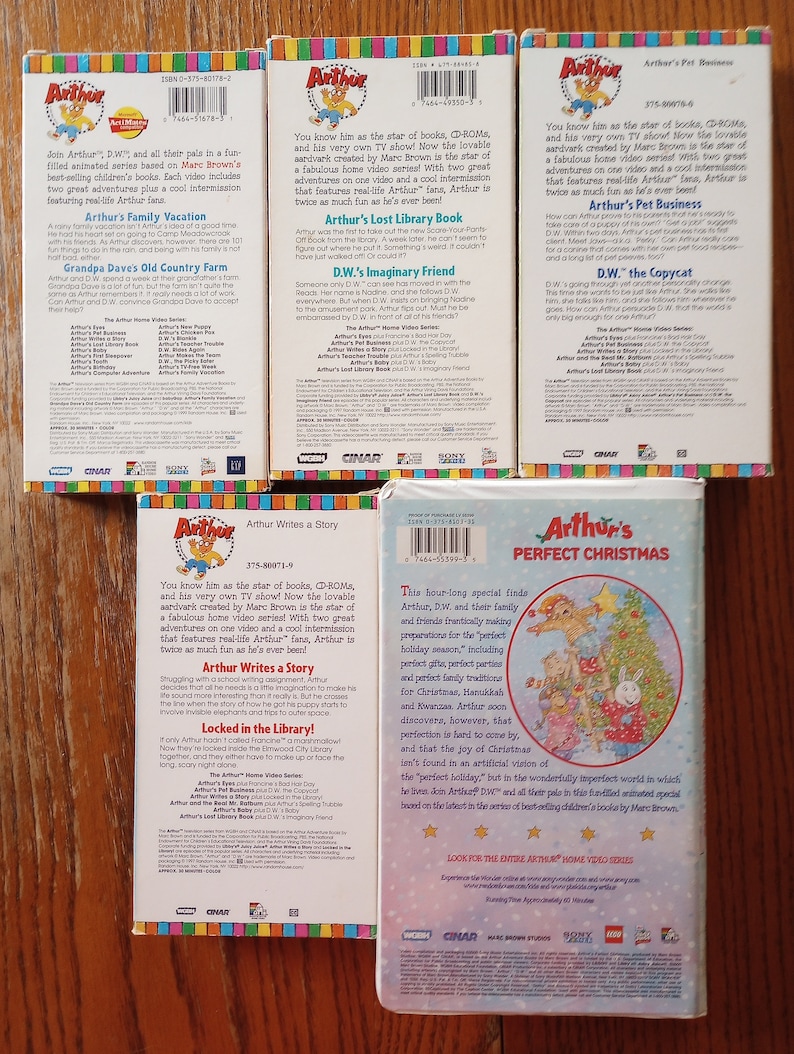 Arthur VHS Lot 12 Tapes - Etsy