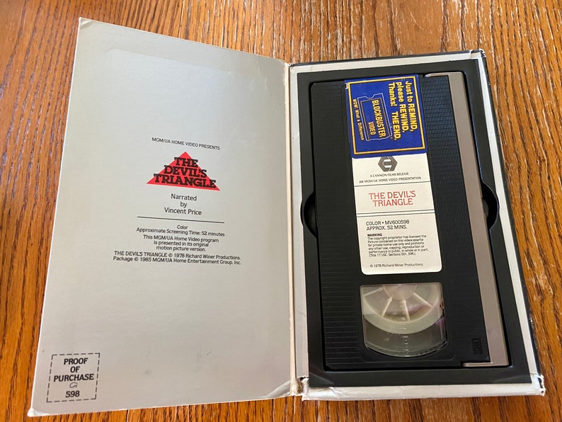 Vincent Price VHS Lot (house of Wax, Shock, the Devil's Triangle) - Etsy