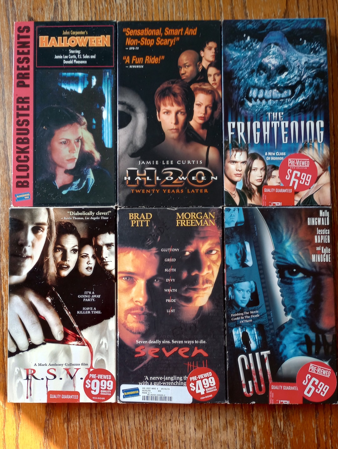 Horror VHS Lot 4 Halloween, H20, the Frightening, Cut - Etsy