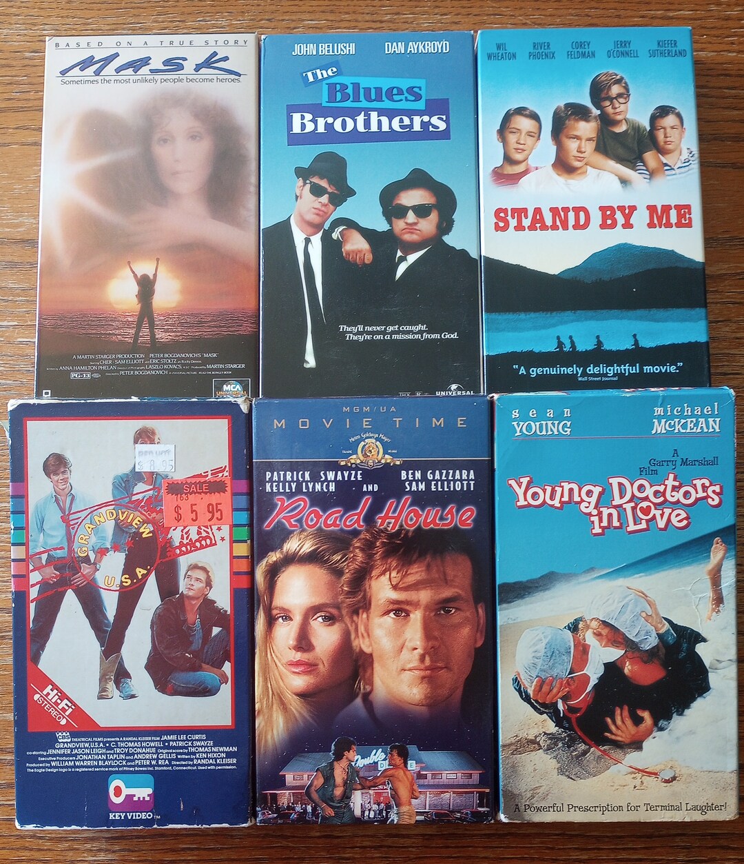 Classic 1980's VHS Lot 6 Tapes - Etsy