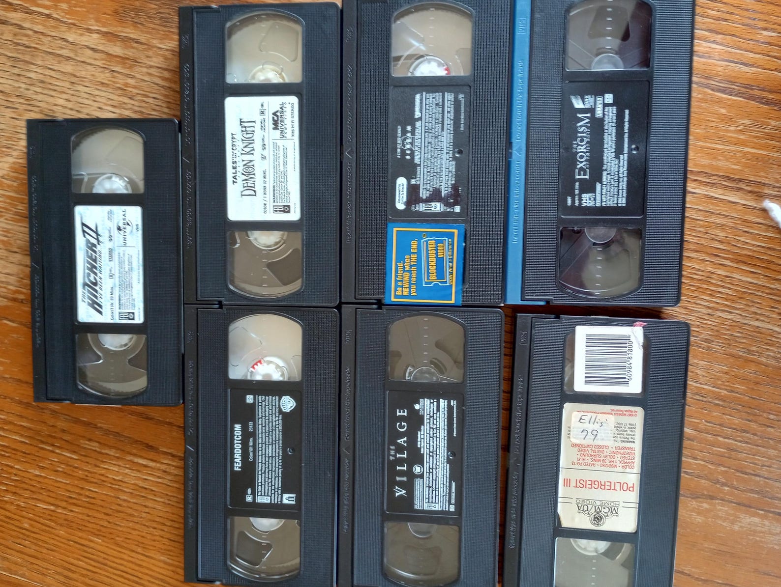 Horror VHS Lot #3 - (scream 2, Exorcism of Emily Rose, Poltergeist 3 ...