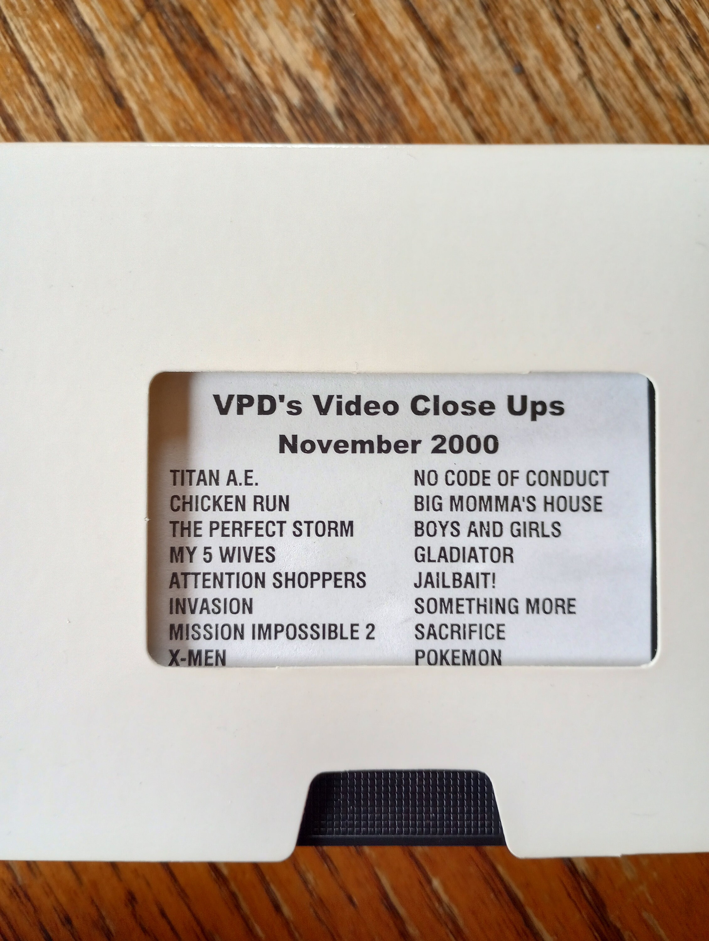 Vpd's Video Close Ups VHS Rare November 2000 Sizzle Reel - Etsy