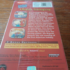 Rugrats SEALED VHS Tape A Rugrats Thanksgiving - Etsy