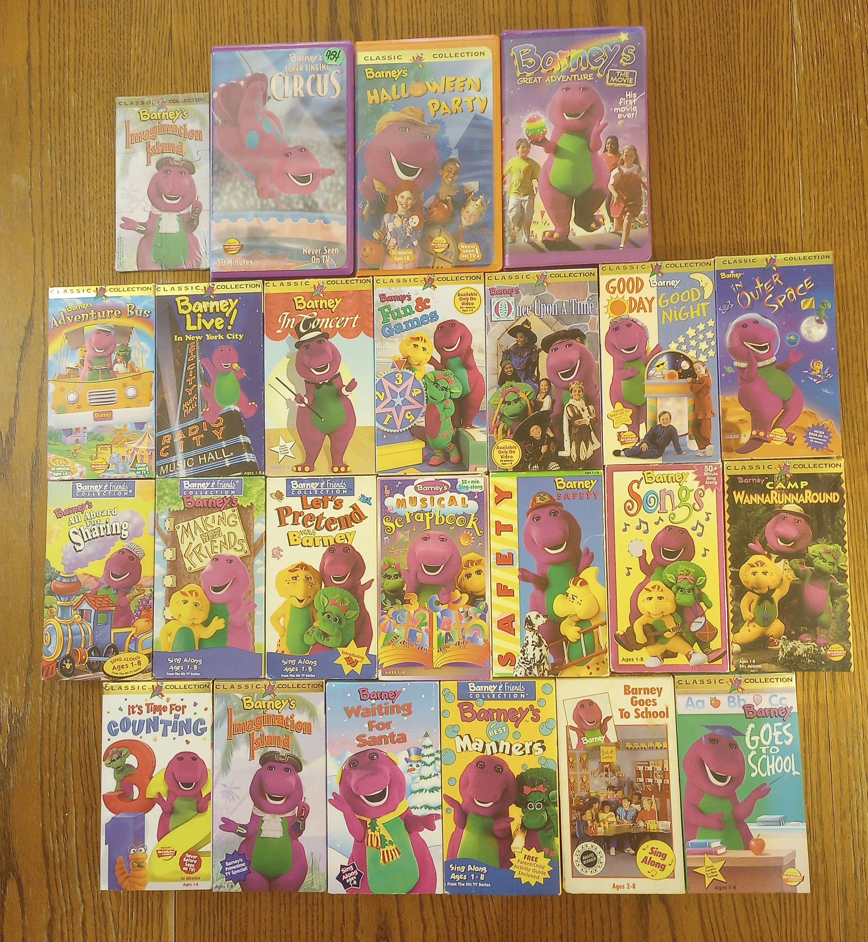 Barney VHS Lot 22 Different Tapes - Etsy