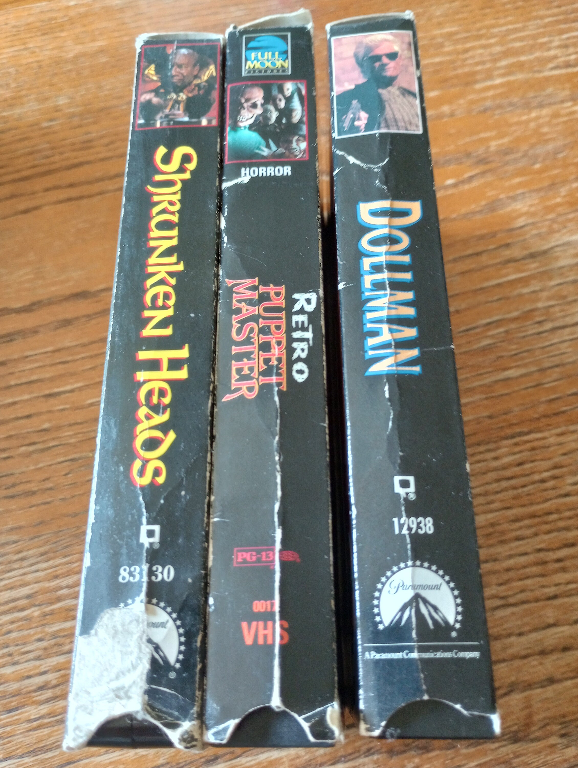 Puppet Master/ Full Moon VHS Lot 4 Tapes retro Puppet Master, Curse of ...
