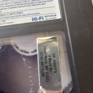 Classic 1980's VHS Lot 6 Tapes - Etsy