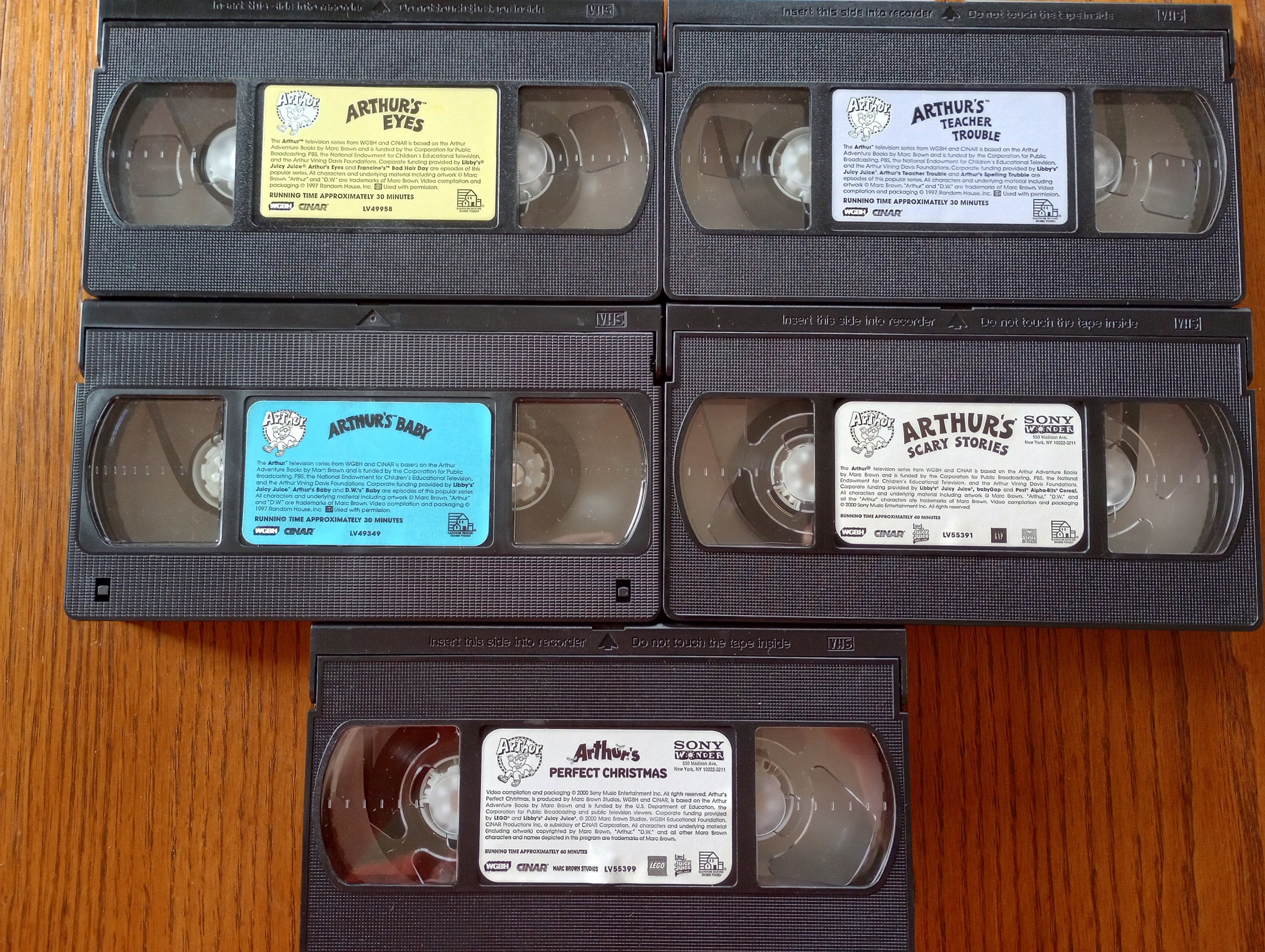 Arthur VHS Lot 12 Tapes - Etsy
