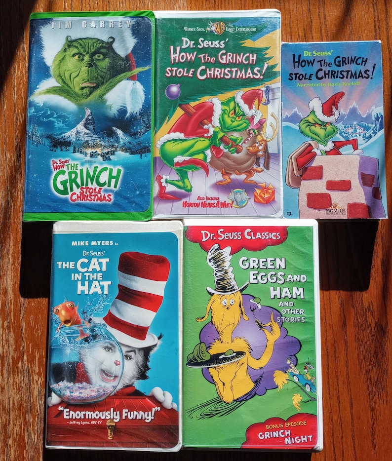 Dr. Seuss VHS Lot - 5 Tapes - Etsy