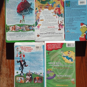 Dr. Seuss VHS Lot - 5 Tapes - Etsy