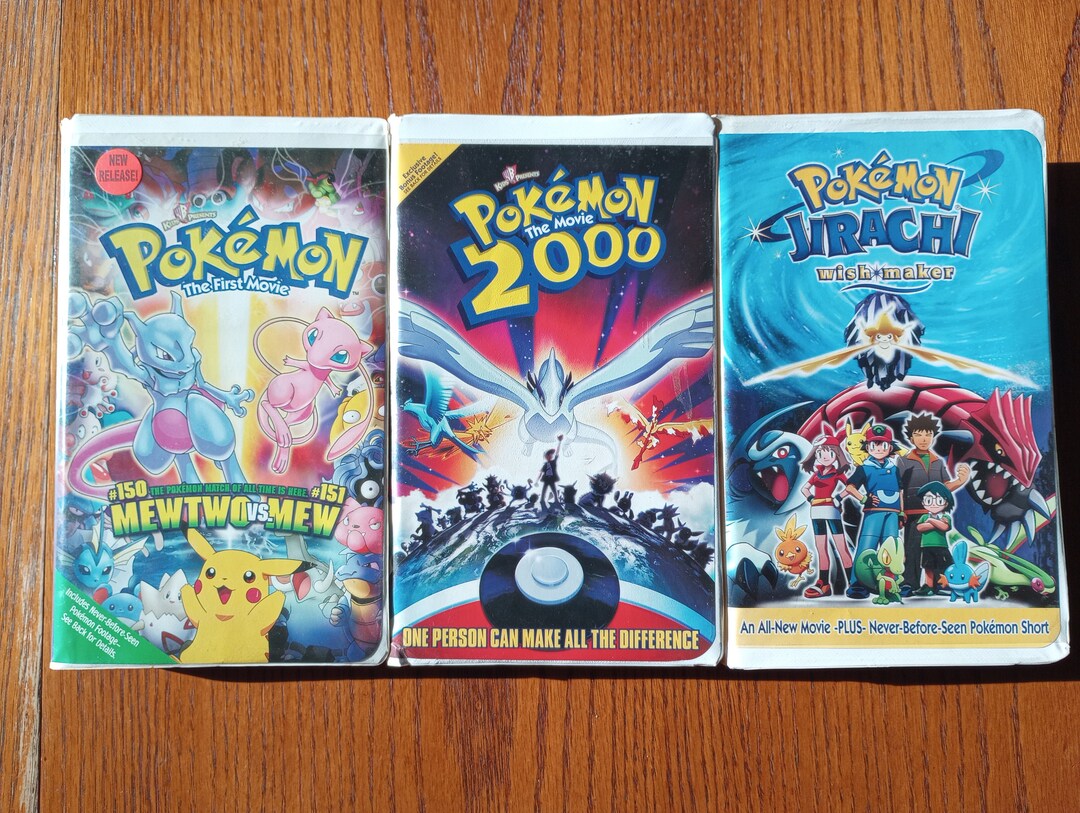 Pokemon VHS Lot 3 Tapes - Etsy