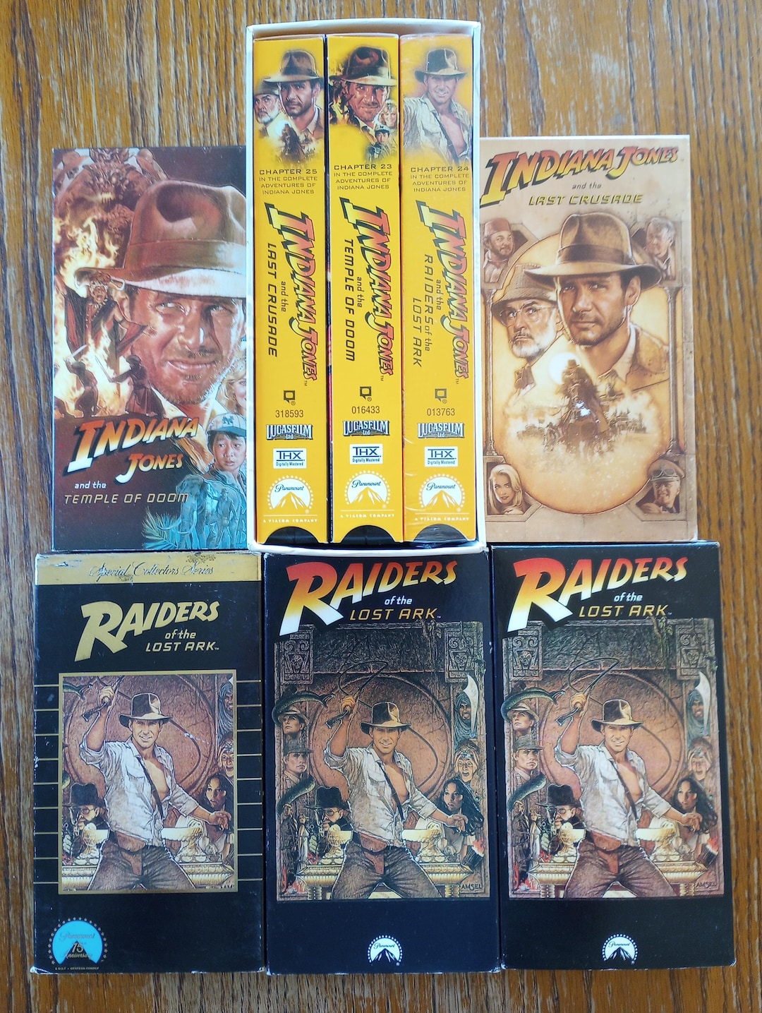 Indiana Jones VHS Lot W/ Trilogy Box Set (8 Tapes) - Etsy