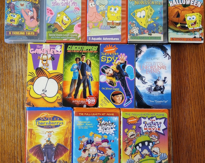Nickelodeon VHS Lot - 12 Tapes - Etsy