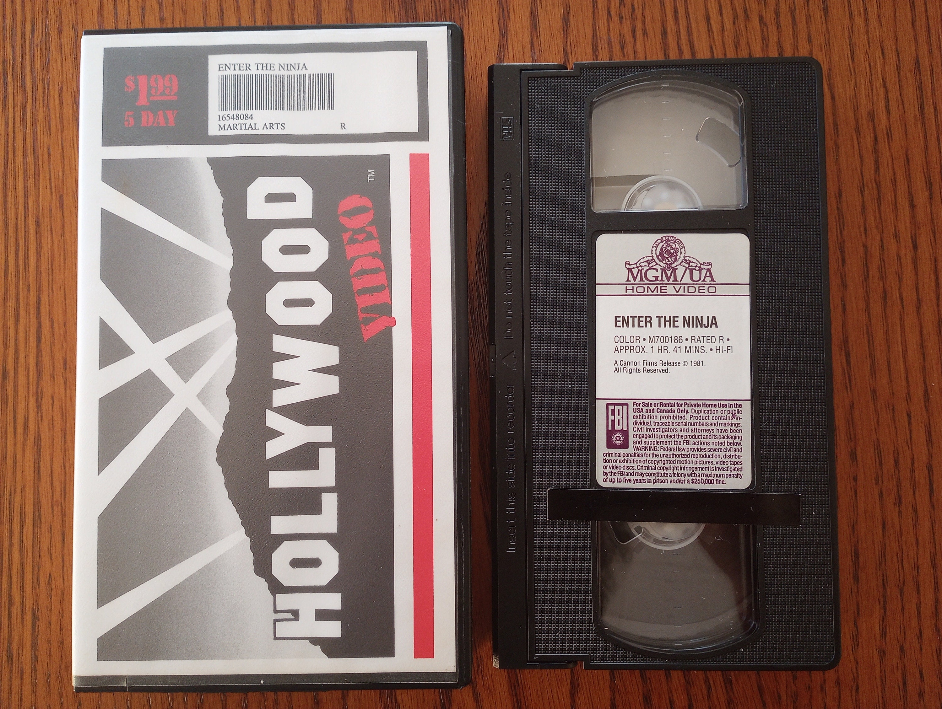 Authentic Hollywood Video Rental VHS: Enter the Ninja - Etsy
