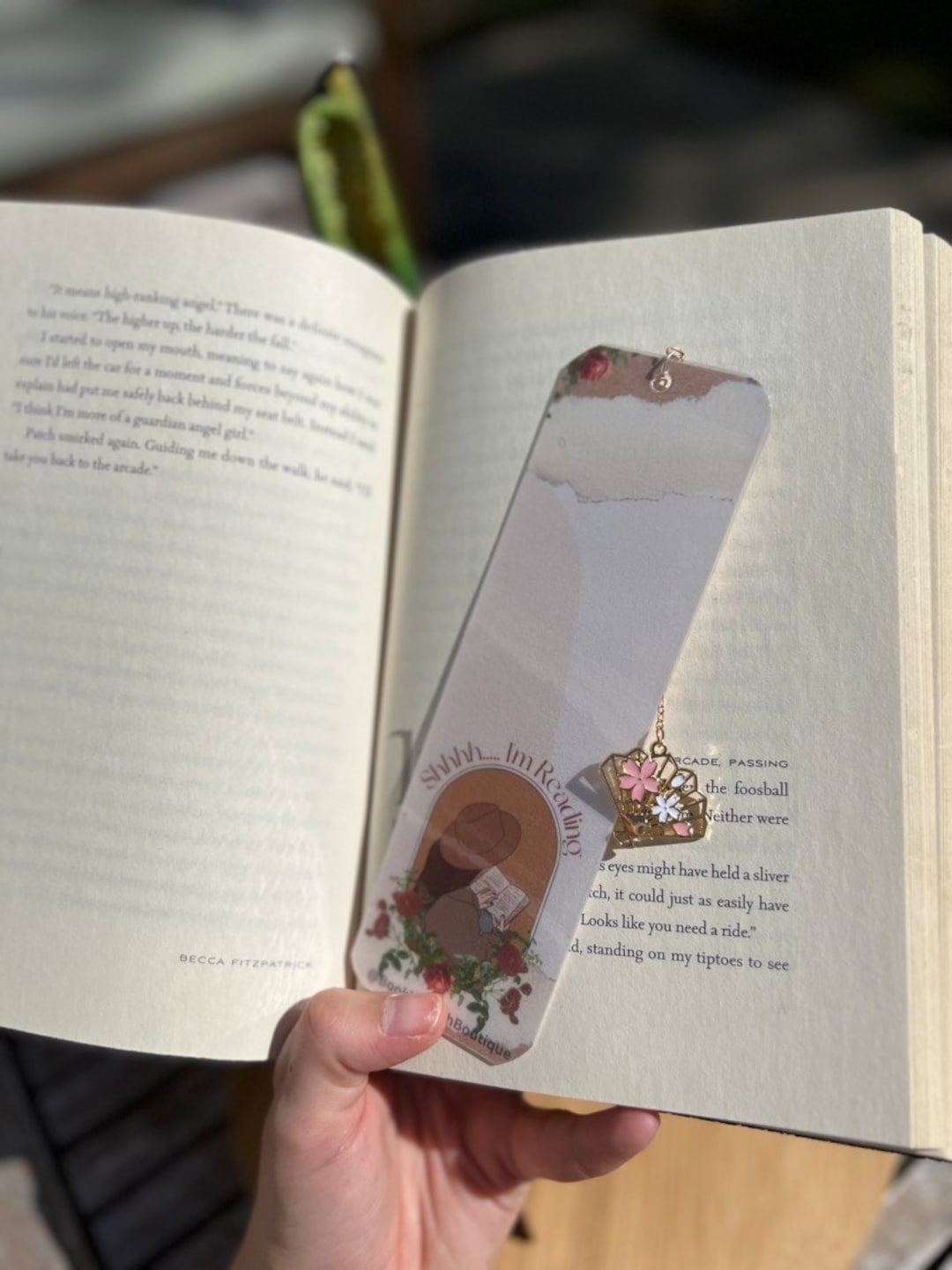 Shhh Im Reading Bookmark Pretty Bookmark Heavy Cardstock Bookmark Cute ...